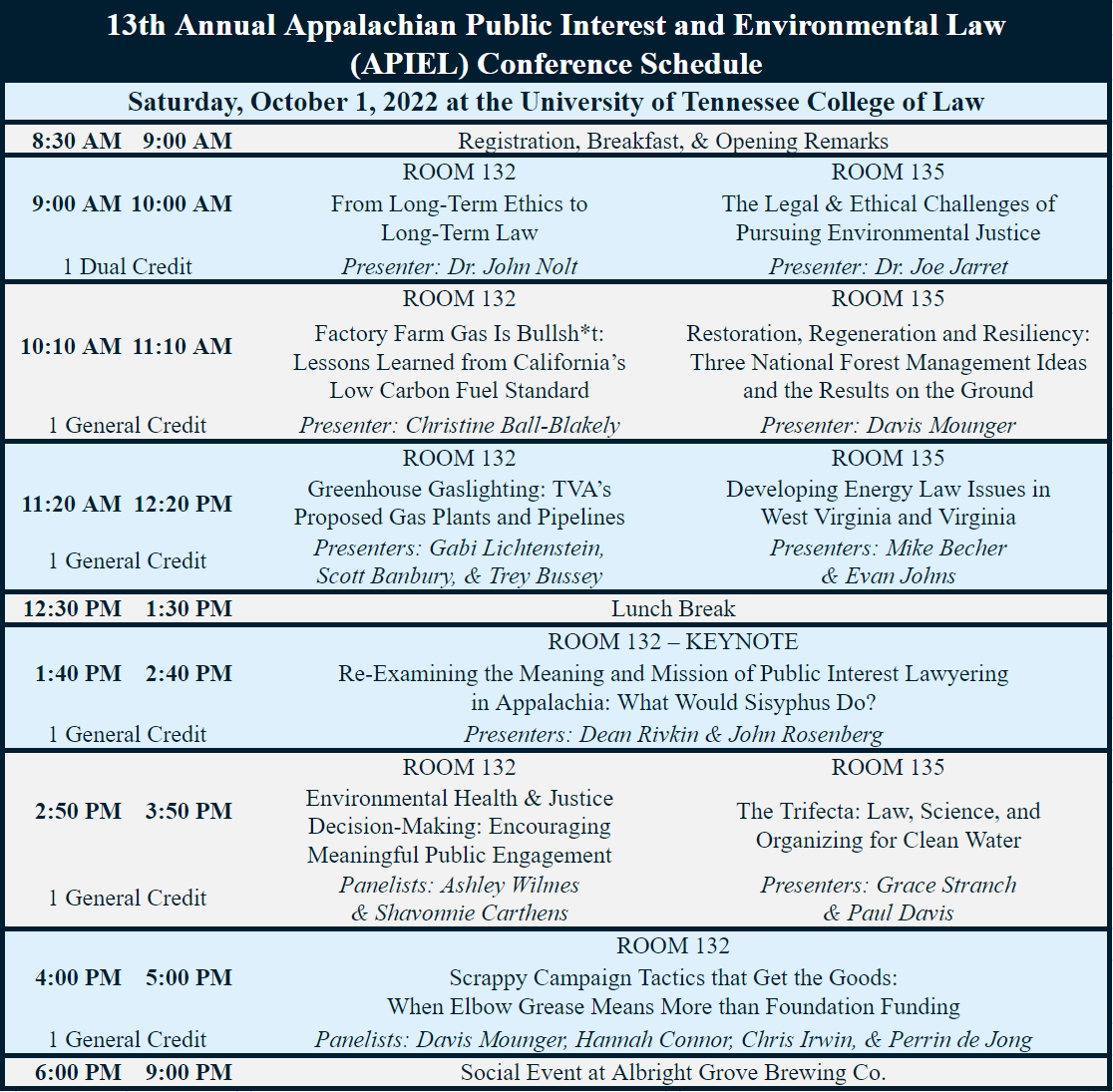 Transcripts – Tennessee Environmental Law